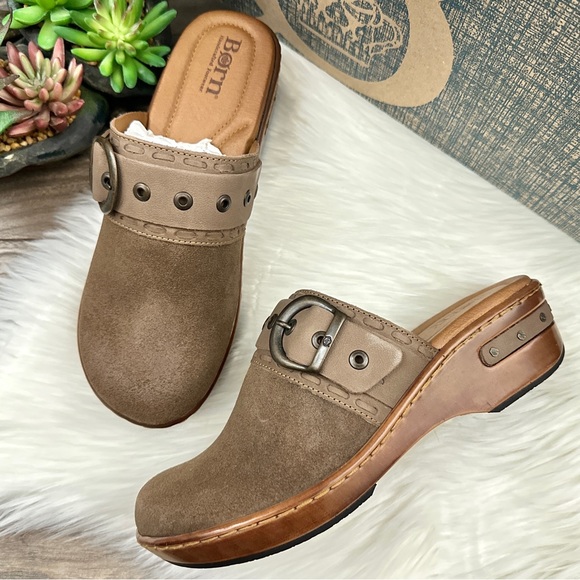 Born | Shoes | Nib Born Banyan Comfort Clogs Mules Grey Distressed ...